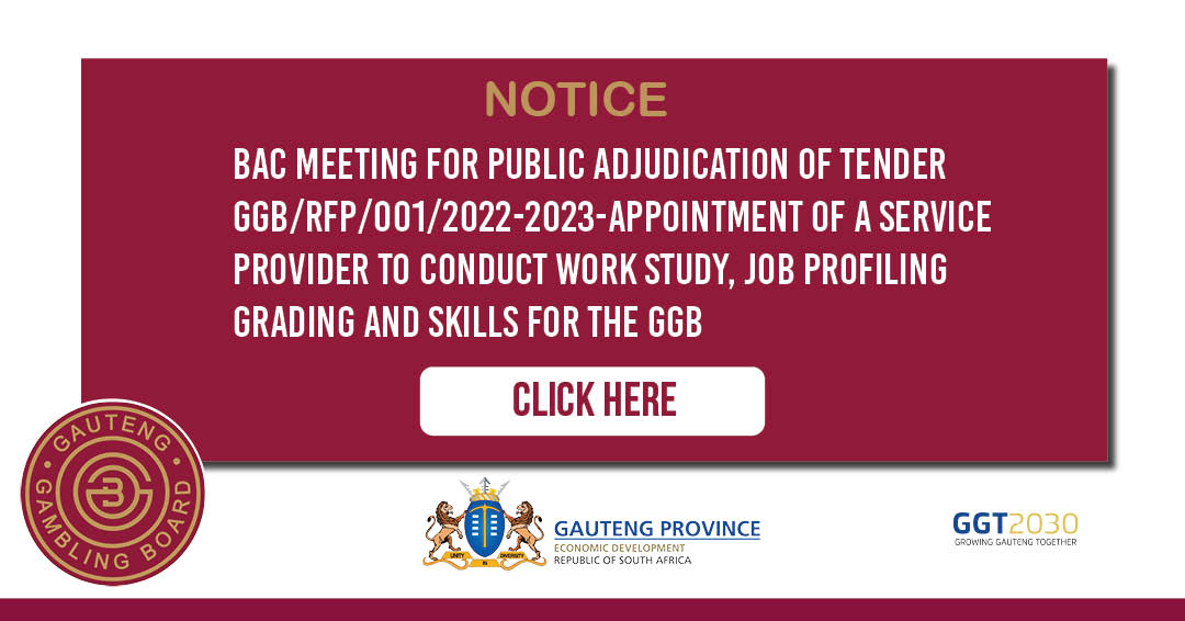 SOCIO-ECONOMIC DEVELOPMENT – Gauteng Gambling Board